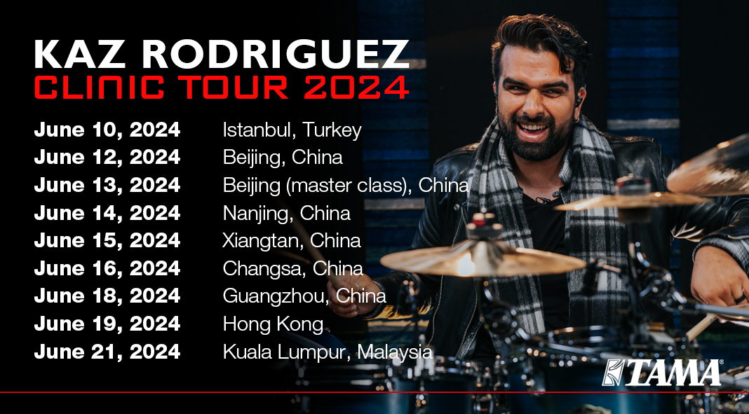TAMA Drums | Kaz Rodriguez Clinic Tour 2024