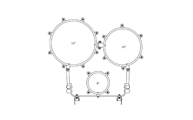 Fieldstar Rudiment Marching Tenor Drum | Tenor Drums | MARCHING ...
