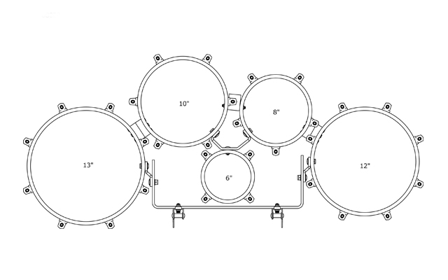 Fieldstar Rudiment Marching Tenor Drum | Tenor Drums | MARCHING ...