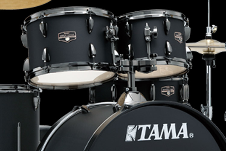 TAMA Drums | IMPERIALSTAR BLACKED OUT BLACK WRAP w/ BLACK NICKEL SHELL ...